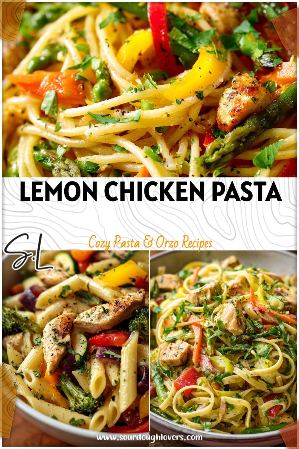 Zesty Lemon Chicken Pasta Primavera Recipe